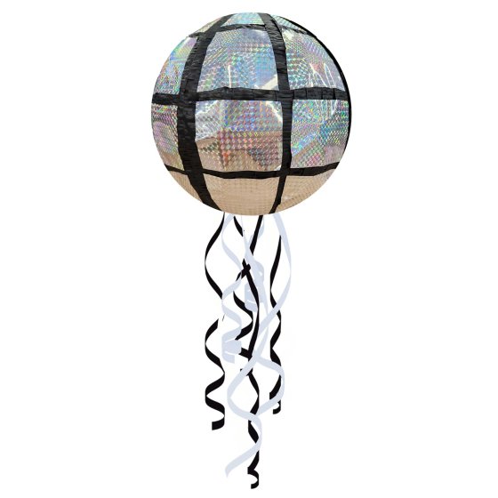 Disco Ball 3d Shape Pull String Pinata Fsc Amscan Asia Pacific