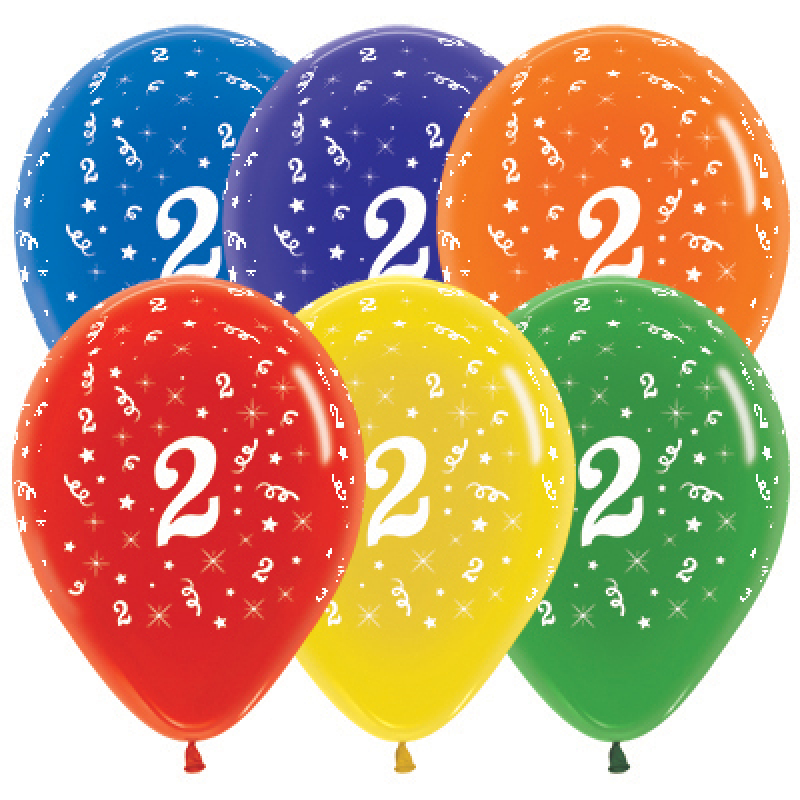 Sempertex 30cm Age 2 Crystal Assorted Latex Balloons, 25PK : Balloon ... Sempertex 30cm Age 2 Crystal Assorted Latex Balloons, 25PK : Balloon ...